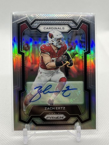 2023 Panini Prizm Zach Ertz Auto Autograph Silver Cardinals #6 Parallel ...