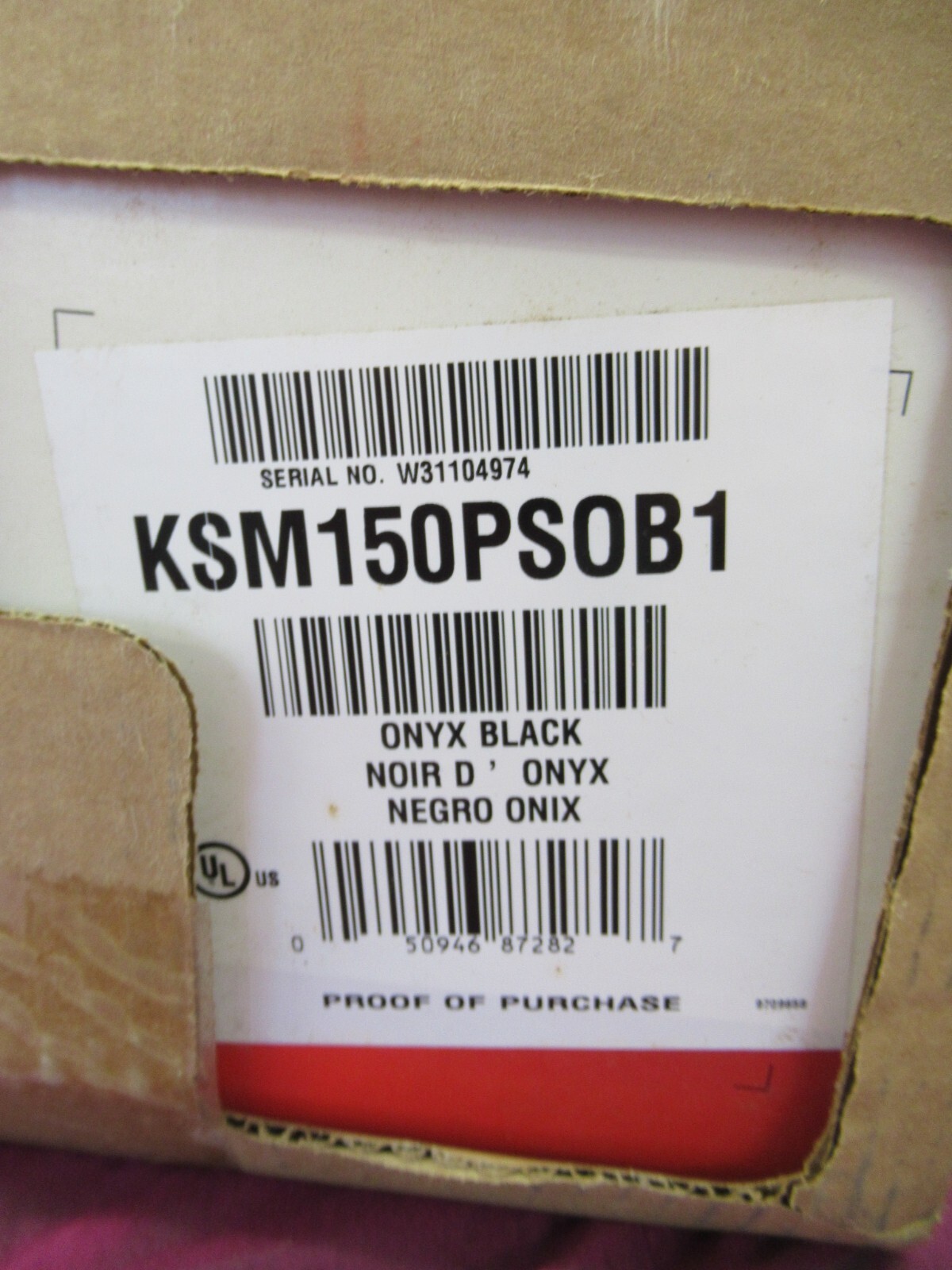 KitchenAid KSM150PSOB Onyx Black stand Mixer - NEW Sealed | eBay