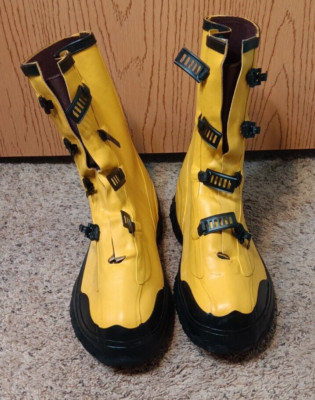 SERVUS Super Dielectric Electrical Overshoe Boots Size 9 Mens Yellow | eBay