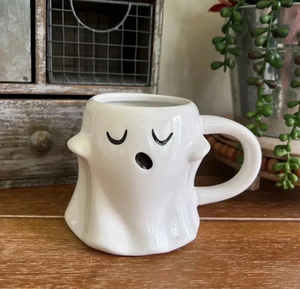 NEW Halloween Stoneware Ghost Mug 10oz | eBay