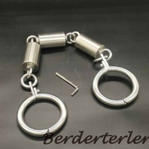 Heavy Stainless Steel Slaves Leg Cuffs Shackle Fetter Restraints ...