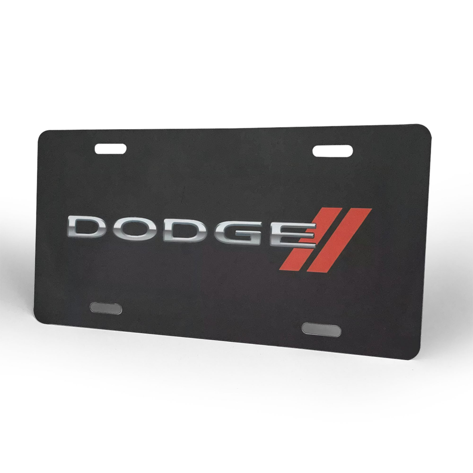 For Dodge vehicles License Plate New Car Tag Metal thin Aluminum USA ...