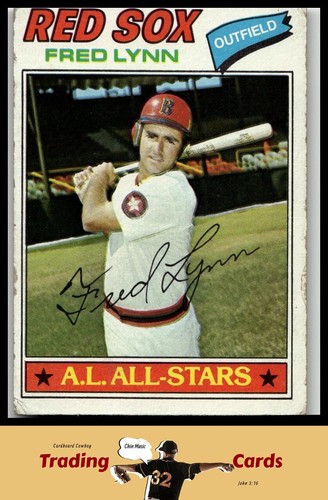 1977 Topps #210 Fred Lynn Boston Red Sox Baseball Card Poor/VG | eBay
