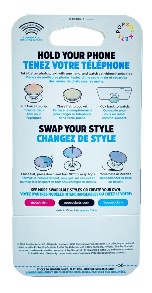 PopSockets Premium Enamel Metal Wild Flowers Phone Grip PopSocket Pop ...