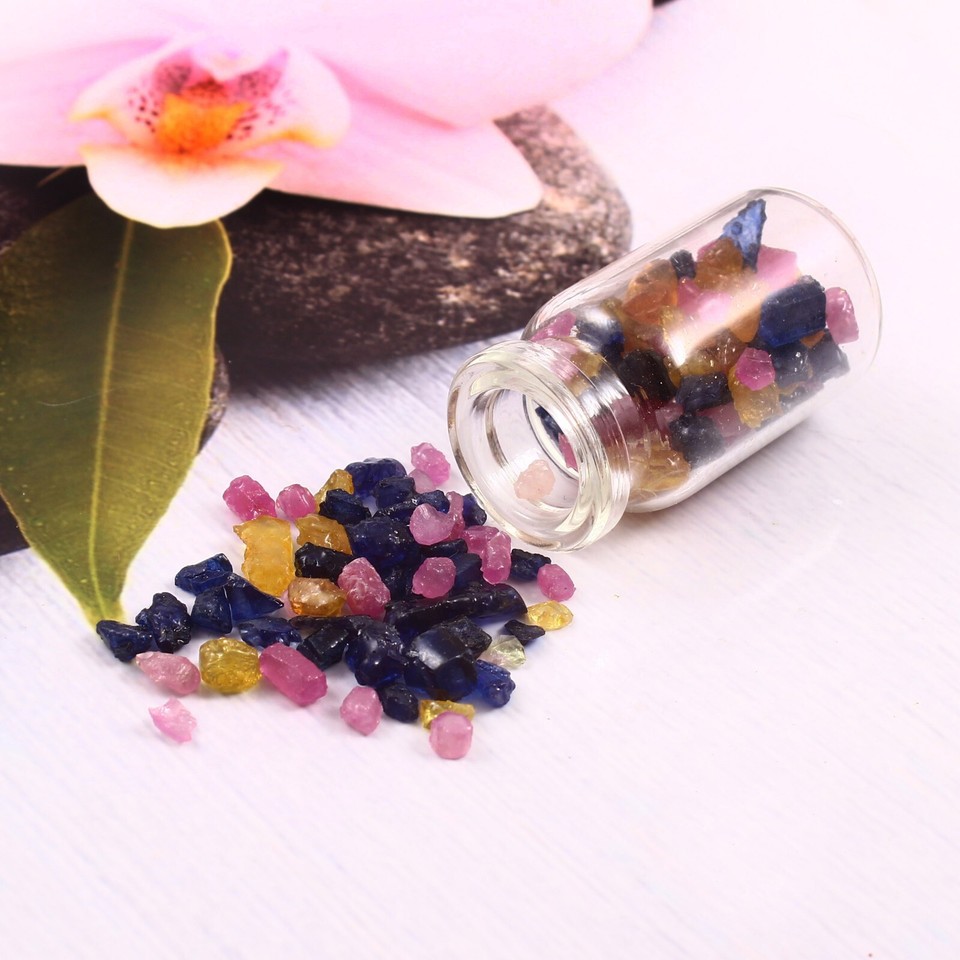 Natural Thailand Multi Sapphire & Ruby Mix Facet Grade Gemstone Rough ...
