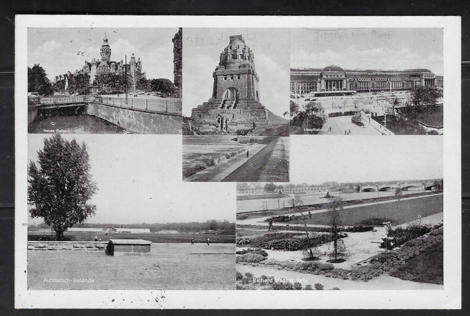 WW2 WWII German Third Reich used postcard Leipzig Gautag NSDAP 1938 | eBay