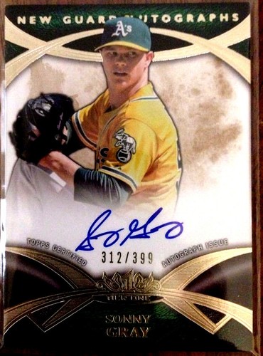 Sonny Gray 312/399 Tier 1 2014 Topps Autographed Signed Auto Baseball ...