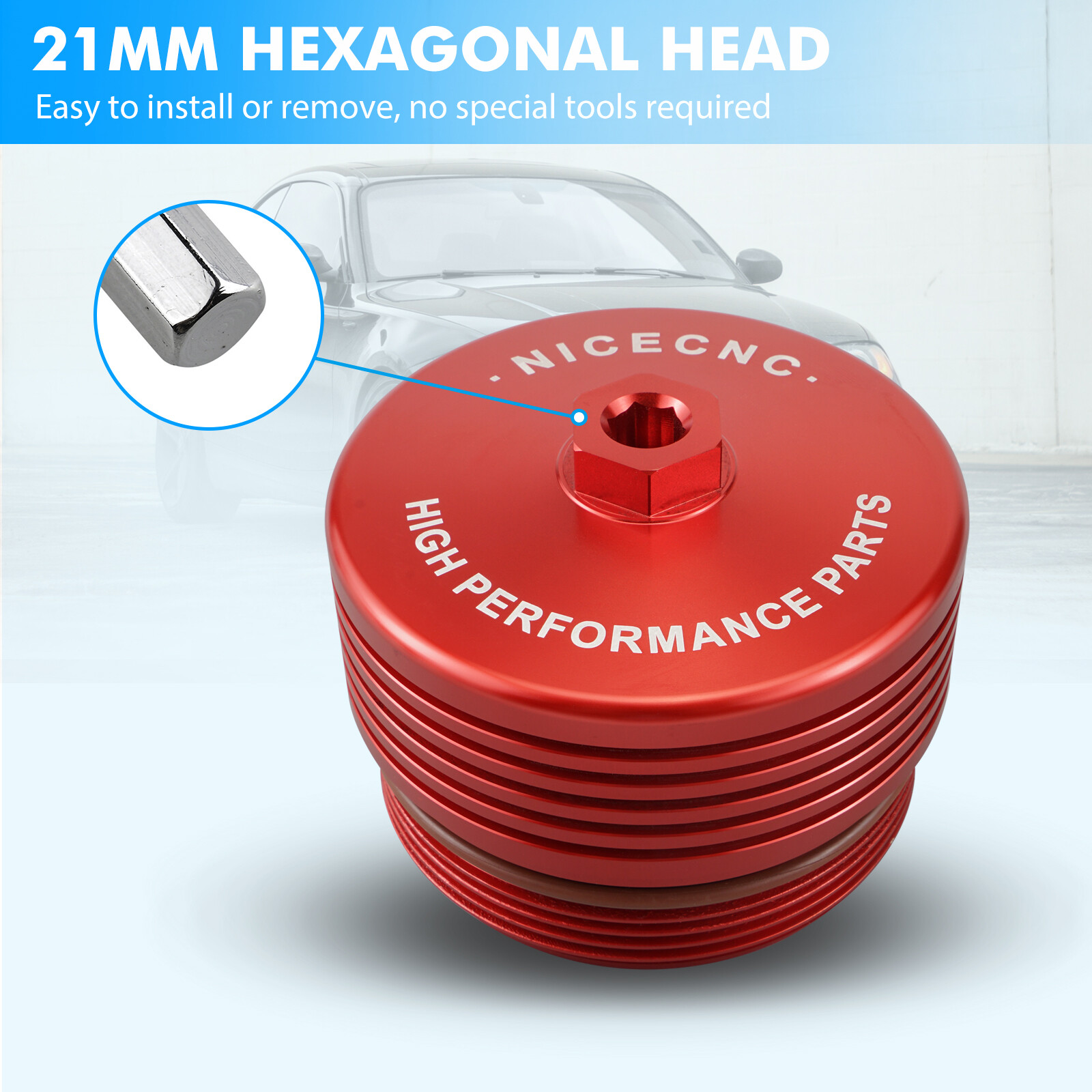 NICECNC Oil Filter Cover Cap Aluminum For BMW 335i 135i 535i X3 X5 N54 ...