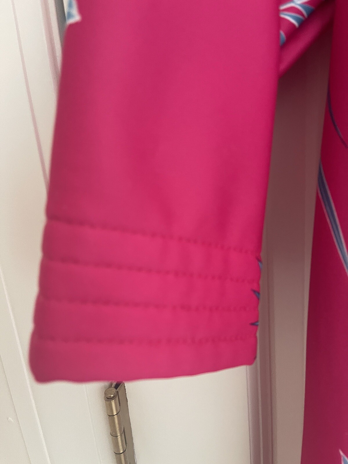 Vintage Lady Lisanne Pink Floral Moo Moo Robe Housecoat 1/2 Zip ...