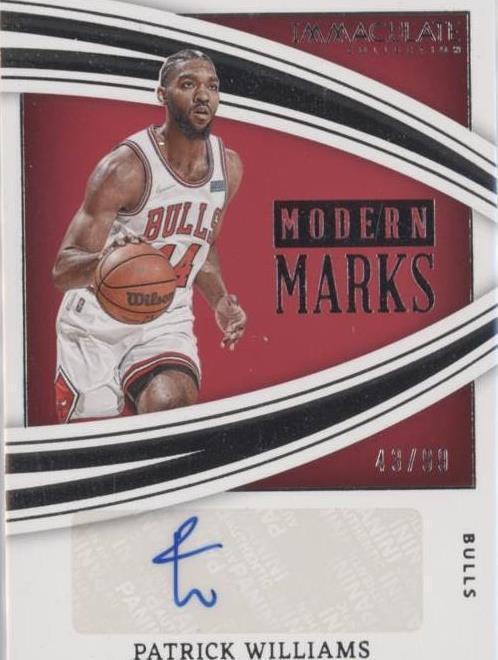 2021-22 Panini Immaculate Collection - Modern Marks Patrick Williams # ...