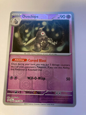 Dusclops Reverse Holo #019/064 2024 Pokemon Shrouded Fable | eBay