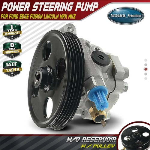 Power Steering Pump with Pulley for Ford Fusion Edge 2007-2012 V6 3.5L ...
