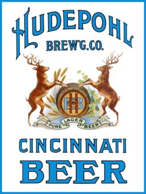 Hudepohl Brewing Company Cincinnati Beer NEW METAL SIGN: 12x16" Free ...