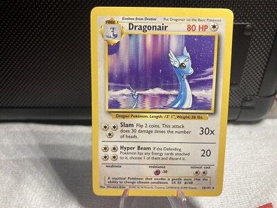 Pokémon TCG Dragonair Base Set 18/102 Regular 1st Edition Rare | eBay