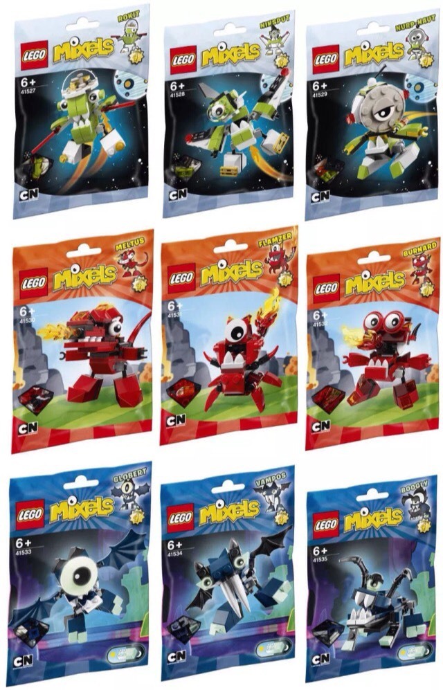 LEGO MIXELS SERIES 4 Complete Lot Set 9 BRAND NEW Orbitons Infernites ...