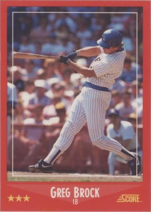 1988 Score - Greg Brock #234 High Gloss for sale online | eBay