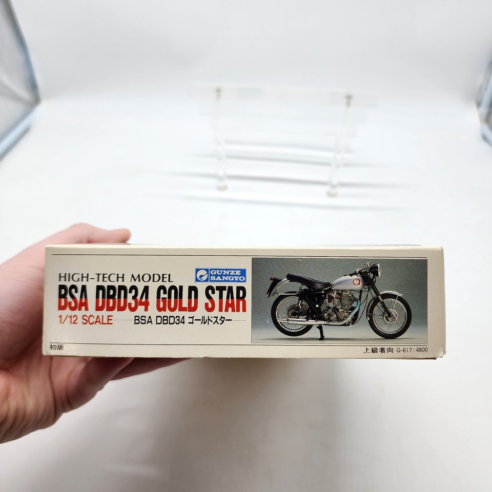 Gunze Sangyo 1:12 Scale BSA DBD34 Gold Star High-Tech Model Kit # G-617 ...