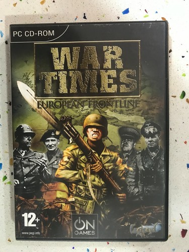 War times European Frontline PC CD ROM Set On Games 2 Discs Maps ...