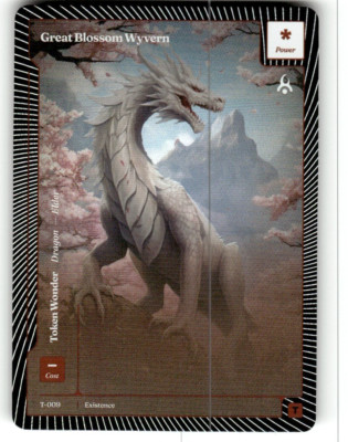 Wonders Of The First Existence FOIL Great Blossom Wyvern T-009 Token | eBay