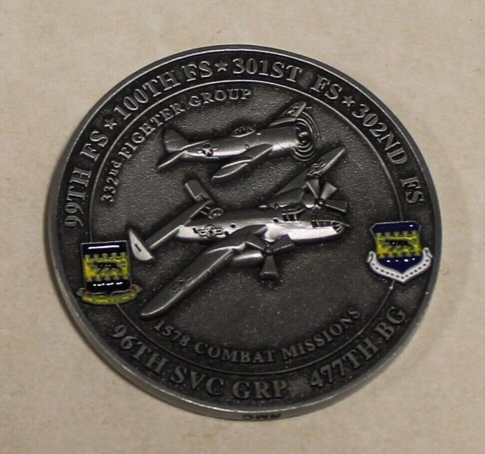 Tuskegee Airman 332nd Fighter Group Army Air Force Challenge Coin K | eBay
