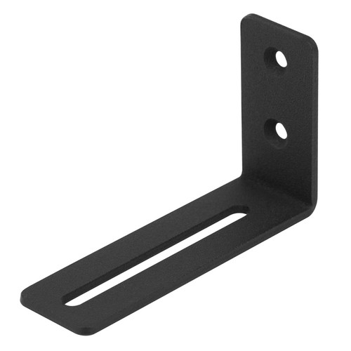 10 PCS 4" Black L Corner Brackets Adjustable Steel Right Angle Support ...