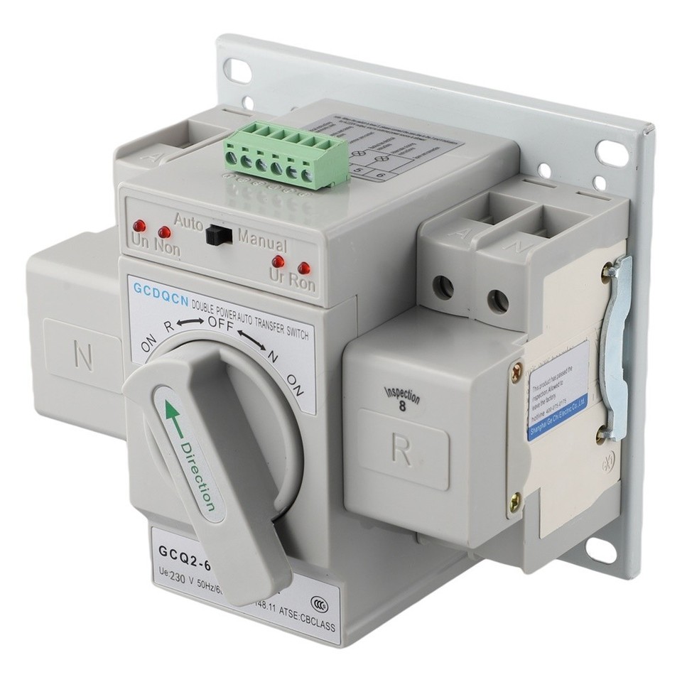Automatic Transfer Switch 2P 63A Dual Power for Residential and ...