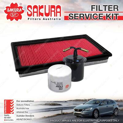 Sakura Oil Air Fuel Filter Kit for Subaru Liberty BD BG BG7 Outback BG9 ...