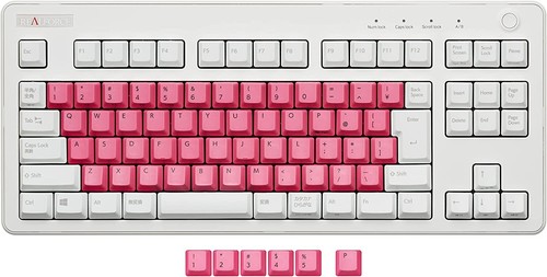 Topre REALFORCE for R3 & R3S Keyboard Color Keycaps Set PINK /JP Layout ...