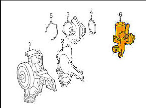 OEM MERCEDES-BENZ GL X164 WATER VALVE A2722000054 GENUINE | eBay