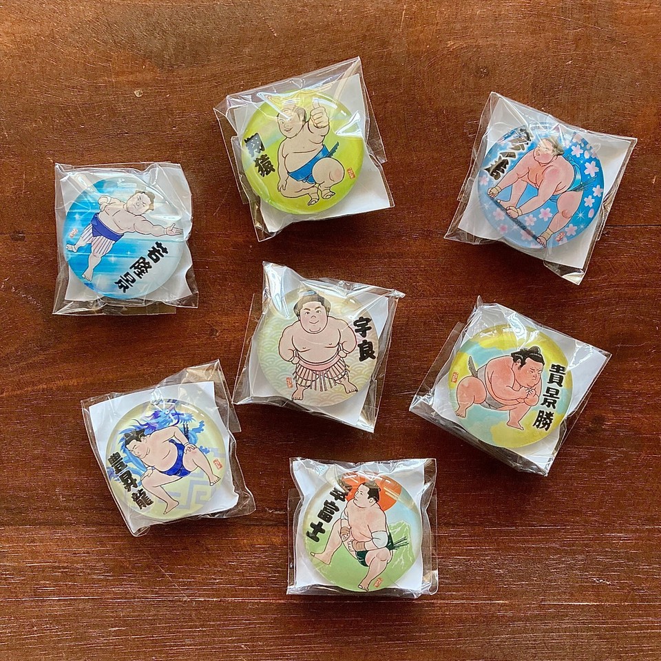 Sumo Wrestler MIDORIFUJI Magnet Makuuchi Rikishi Character Illustration ...