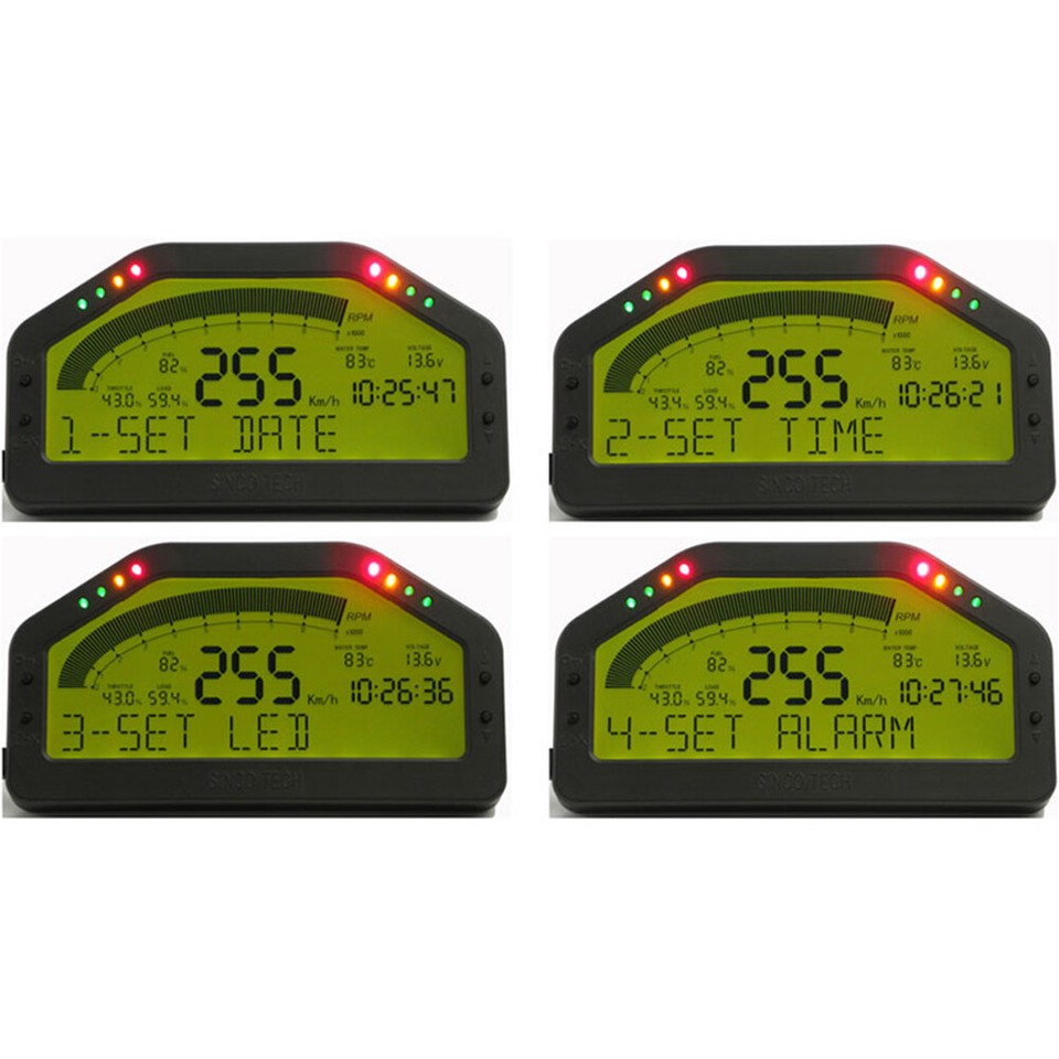 Bluetooth Car Dash Race Display OBD2 Dashboard LCD Screen Digital Gauge ...