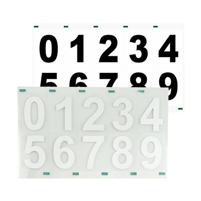 NEW License Plate Number Reflective Invisible Digital Sticker for Home ...