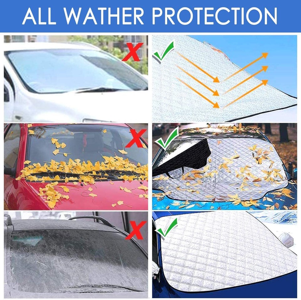 New 4 Layer Car SUV Windshield Snow Cover Frost Ice Guard Front Winter ...