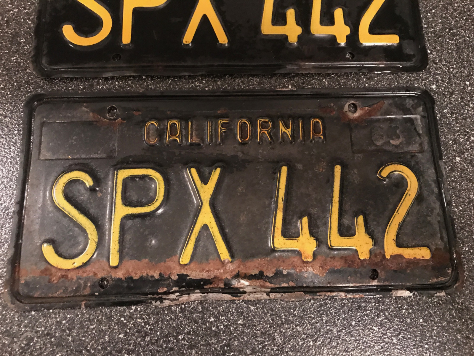1963 California license plates SPX 442 1966 1967 Oldsmobile 442 | eBay