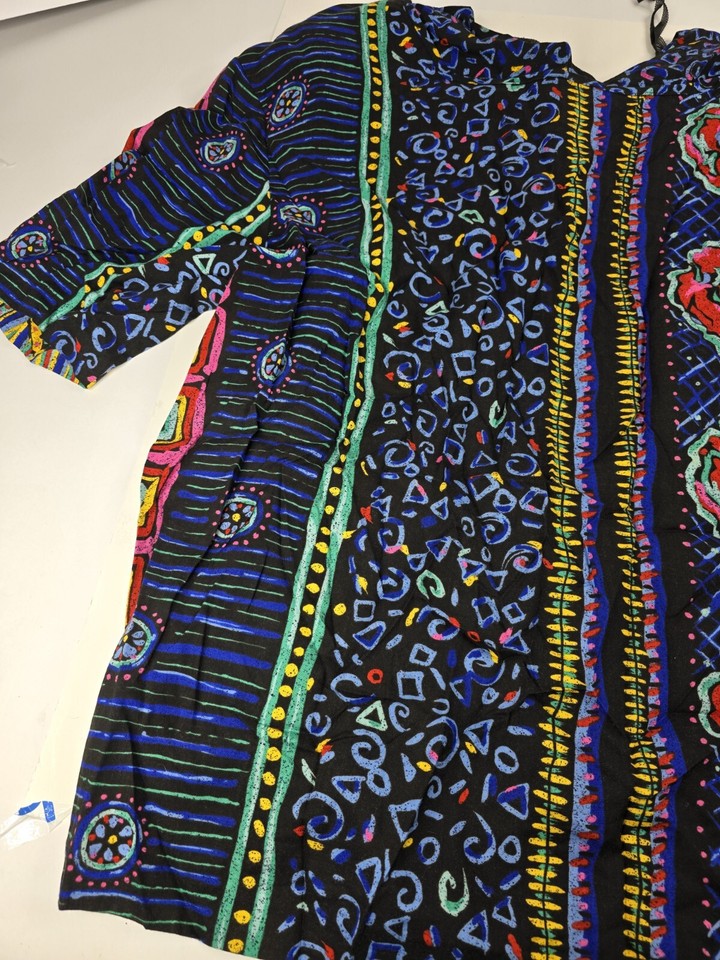 VTG L. LAWRECE Women's 3X Casual Top Blouse 3/4 Sleeve Floral Shoulder ...