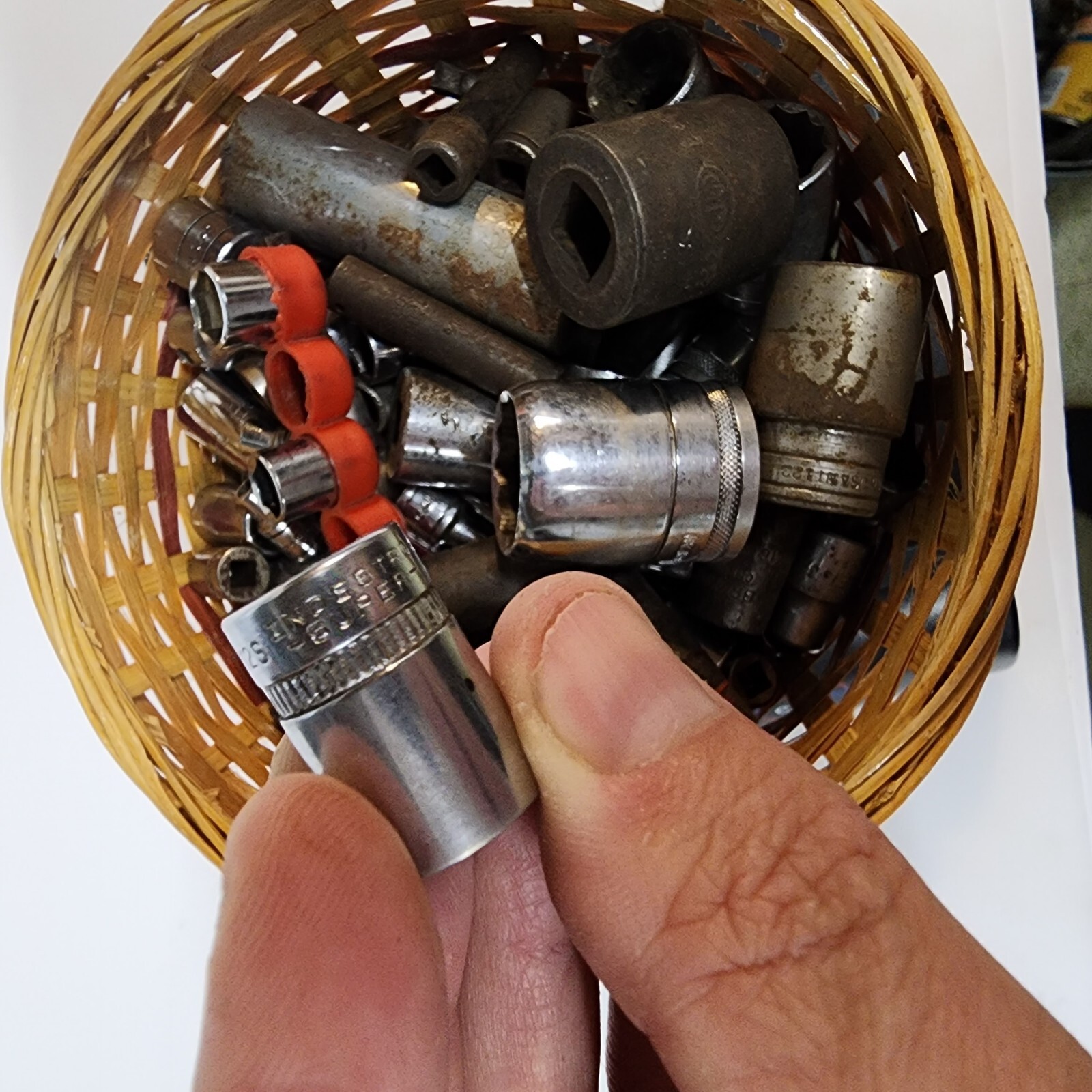 Lot of Vintage Mixed Sockets 9LBS Many Sizes Craftsman New Britain Mack ...