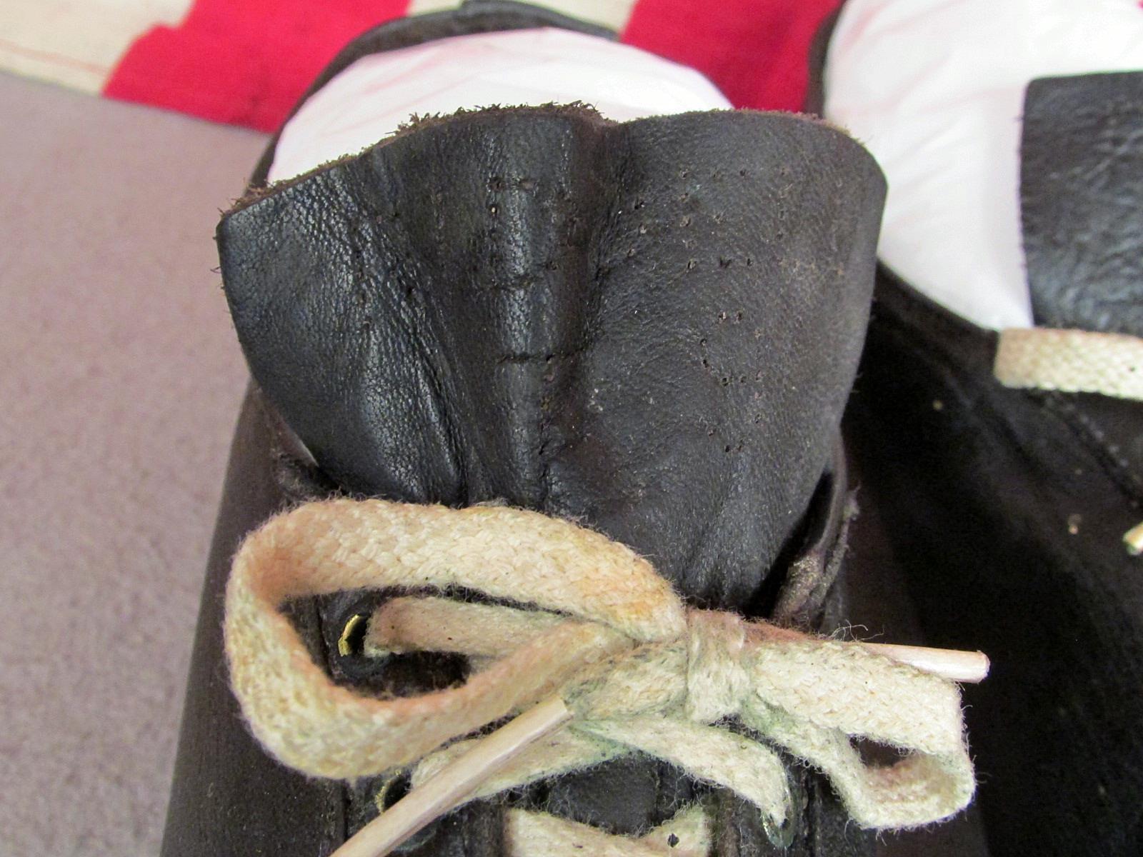Vintage 1940s Riddell Black Leather Track Shoes Spikes Sz9 Track ...