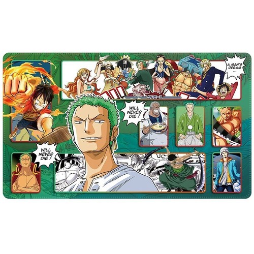 Roronoa Zoro One Piece Playmat With Zones OPCG TCG Card Game Play Mat ...