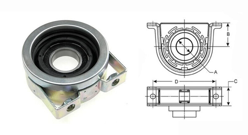 Driveshaft Center Bearing for Volvo XC90 2014-2020 1541780, 9V4N-7L190 ...