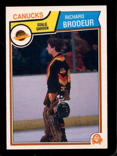 1983-84 O-PEE-CHEE #346 RICHARD BRODEUR EXMT CANUCKS *X70685 | eBay