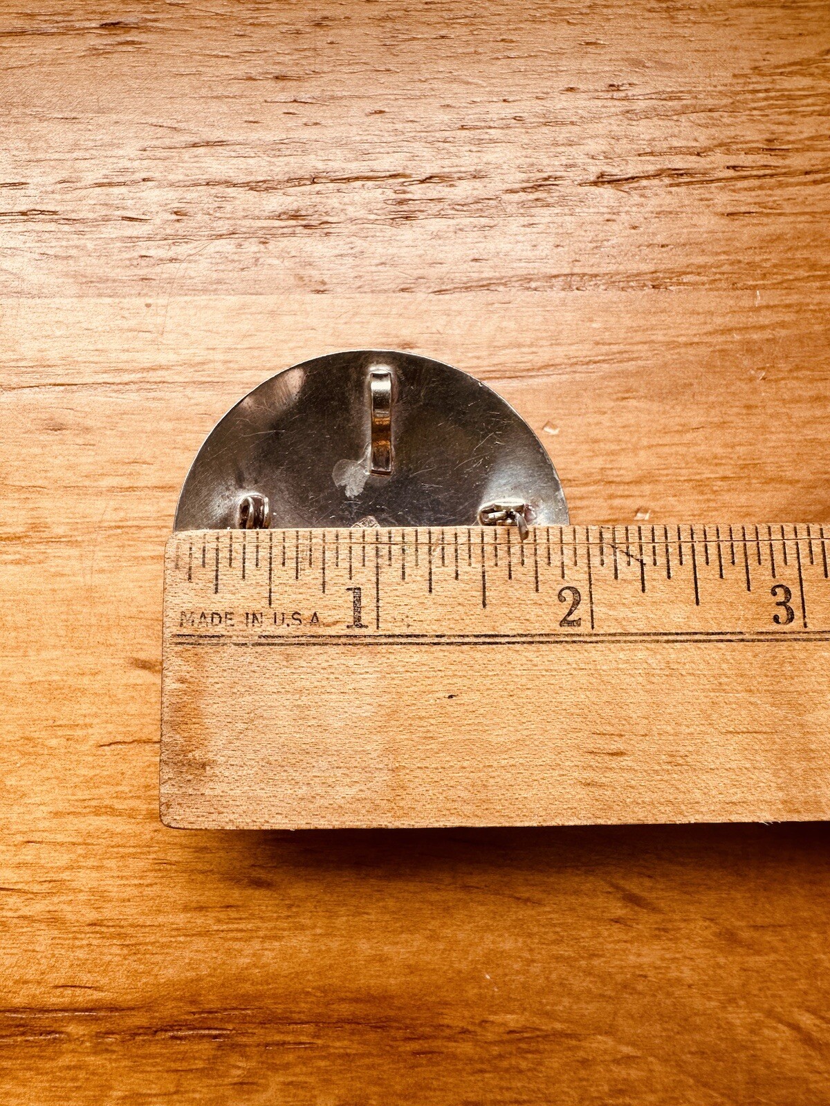 925 Sterling Silver Aztec Mayan Calendar Sun Dial Pin… - Gem