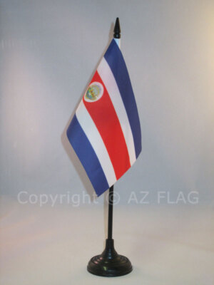 DRAPEAU DE TABLE COSTA RICA 15x10cm - PETIT DRAPEAUX DE BUREAU ...