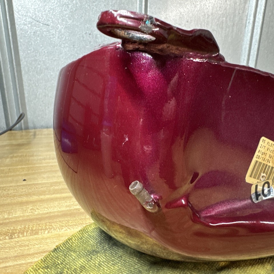 Harley-Davidson OEM 1995 FLSTC Heritage Split Gas Tank Victory Red Evo ...