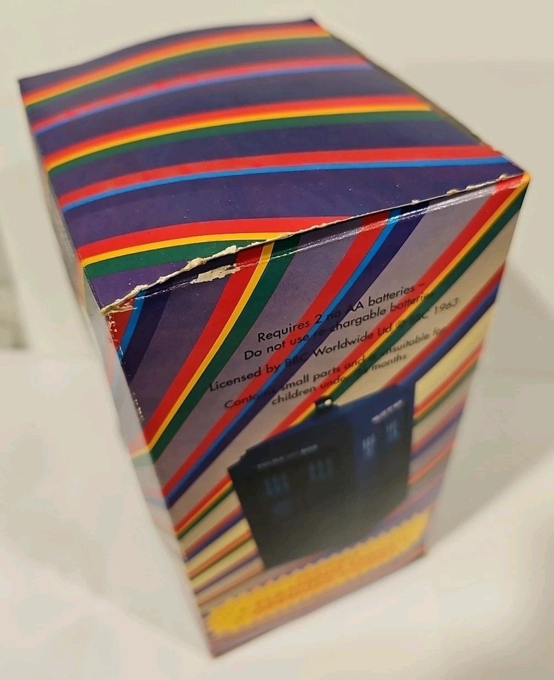 Doctor Who Dapol Tardis 7 Inch Rainbow Box Great Condition Tested Works ...