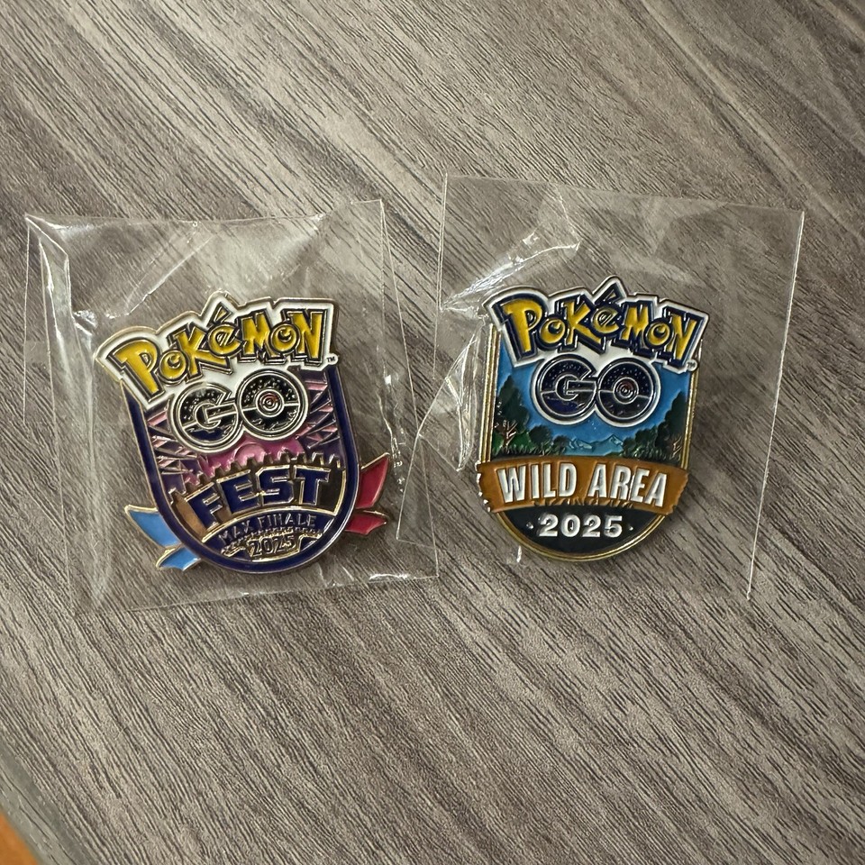 Pokémon GO Wild Area 2025 + GO Fest Max Finale Limited Edition Pins ...