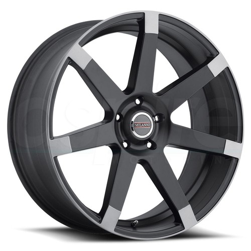 One 24x9.5 Milanni 9042 Sultan 5x4.5 15 Black Anthracite Wheel Rim 83 ...