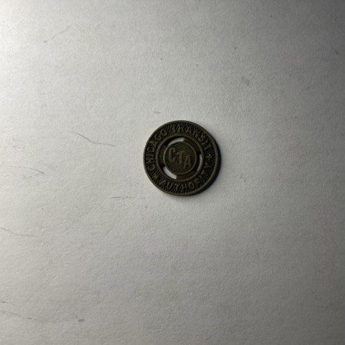 Chicago, Illinois Transit Authority Surface System Token 1950s Vintage ...