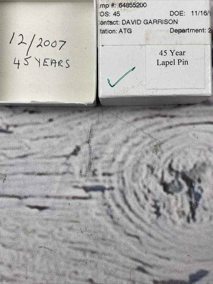 Rare Delta Air Lines 45 Years Service Award 10k Gold Pin With 3 Diamond ...