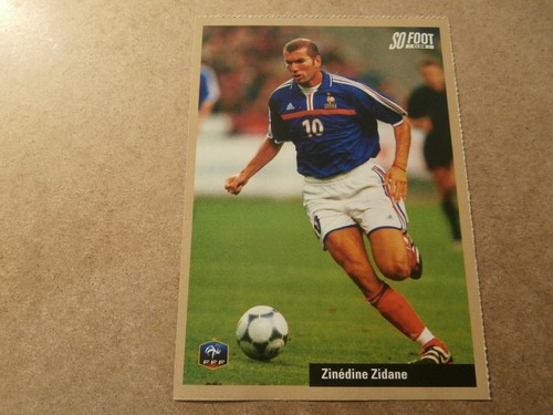 ZINEDINE ZIDANE (FRANCE), RARE FOOTBALL ROOKIE CARD SO FOOT (JT29) | eBay