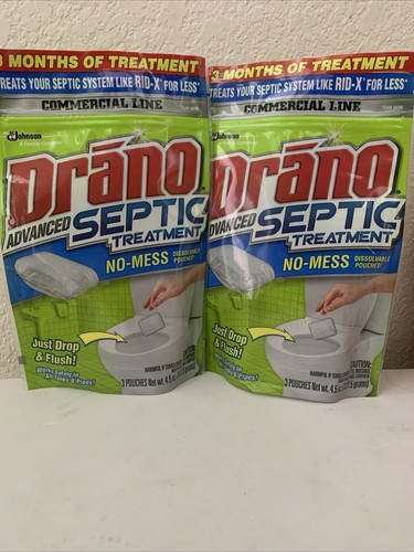 Drano Advanced Septic Treatment 3 each 2 bags 6 Month Supply ...
